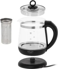 Adler AD 1299 černá / Rychlovarná konvice / 2200W / 1.5 L / sklo
