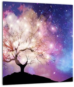 Obraz - Vesmírný strom (30x30 cm)