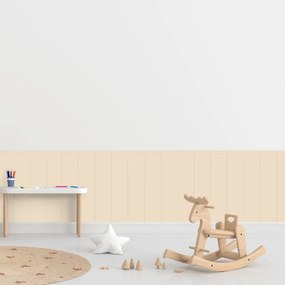 PIPPER. Textilní samolepící tapeta - Obdélník - Krémová barva Barva: Tmavá, Velikost: 60cm