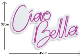 Dekorativní LED osvětlení CIAO BELLA, 32 x 45 x 2 cm