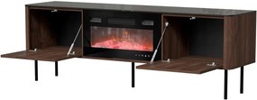 TV stolek Linos I, ořech warmia / černá