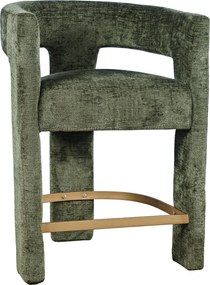 Designová barová židle Leith olivová