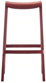 OnaDnes -20% Pedrali Červená plastová barová židle Dome 267 65 cm