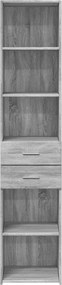 Skříň highboard šedá sonoma 40 x 42,5 x 185 cm kompozitní dřevo 3281446