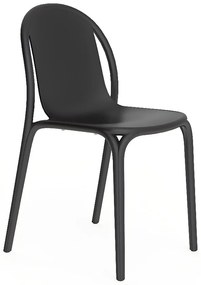 OnaDnes -20% VONDOM Černá plastová jídelní židle BROOKLYN