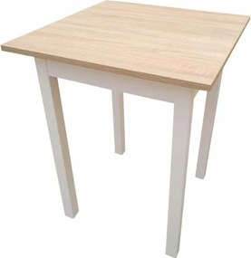 Dede Set - kuchyňský stůl 60 x 60 cm + 2x židle MINI  -  dub sonoma / bílá