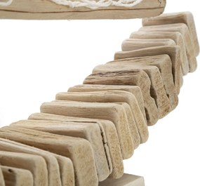 Dřevěná dekorace Boath 45 cm hnědá