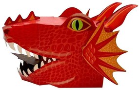 Fiesta Crafts Kreativní sada 3D maska Červený drak