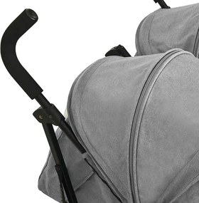 vidaXL Dvojitý kočárek ocel [10235] Barva: taupe