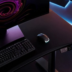 Elektrický herní stůl RGB s držáky, černý, 140 cm: Diablo X-Forge 1400