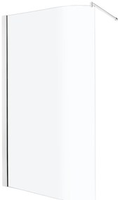 Novoterm Sprchová zástěna Walk-in NV-Zeta 140 TR, chrom/transparent - bez vaničky