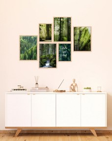 Oboustranný plakát Mlhavé Ráno / Divoký Vodopád | 30 x 42 cm | DP351323