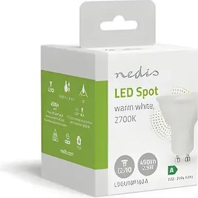 Nedis LED žárovka GU10 / Spot / 2.5 W / 450 lm / 2700 K / Teplá bílá /