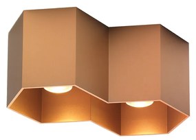 Designové hliníkové přisazené svítidlo Hexo Ceiling 2.0 GU10  Designové hliníkové přisazené svítidlo Hexo Ceiling 2.0 GU10 Barva: Měděná