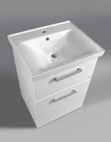 Aqualine Aqualine, VEGA umyvadlová skříňka 50cm, 2xzásuvka, bílá, VG053