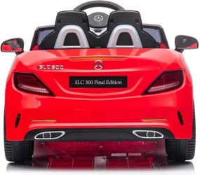 LEAN CARS Elektrické autíčko Mercedes SLC 300 LED MP3 červené