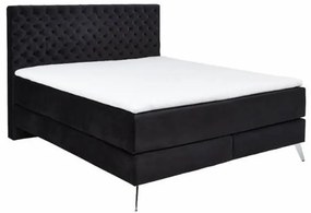 Boxspring postel oliver 160 x 200 černá MUZZA