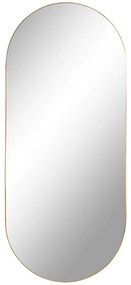 OnaDnes -20% Nordic Living Zlaté kovové nástěnné zrcadlo Vincent 35 x 80 cm