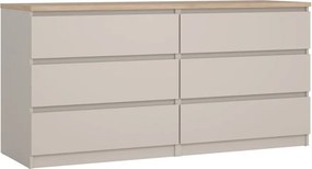 Krémová komoda 154x76x50 cm Naia – Tvilum