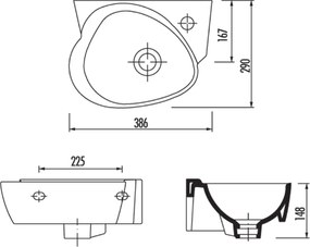 Sapho, KID dětské umývátko 39x29cm, barevný potisk (CK035.00F0), CK035-FF