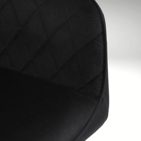 Vikio Jídelní set pro 6 osob 180x90 cm soft dub noha X černá židle s područkami VJS228-6C