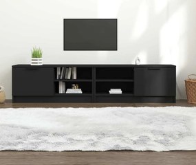 vidaXL TV skříňky 2 ks 80 x 35 x 36,5 cm kompozitní dřevo [811473] Barva: Černá