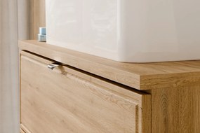 Koupelnová sestava Terra s deskou a skříňkami 80 cm dub cremona