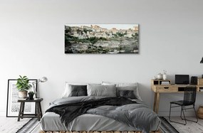 akrylový obraz Španělsko Obec stromy 120x60 cm