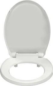 WC sedátko s pomalým sklápěním bílé oválné 141762