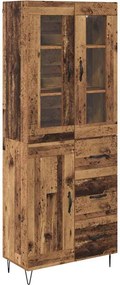 Vysoký bufet Staré dřevo 69,5 x 34 x 90 cm Kompozitní dřevo 3402694