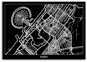 Gario Obraz na plátně Plán města Dubaj Rozměry: 60 x 40 cm