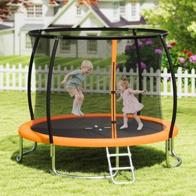 Costway Trampolína venkovní se žebříkem kulatá zahradní