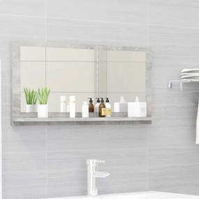 vidaXL Koupelnové zrcadlo 80 x 10,5 x 37 cm dřevotříska [804577] Barva: Betonová šedá