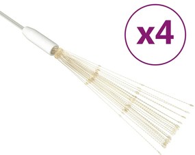 vidaXL Venkovní vánoční ohňostroje 4 ks teplé bílé 20 cm 560 LED diod