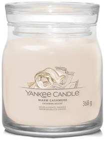 Yankee Candle vonná svíčka Signature ve skle střední Warm Cashmere 368g