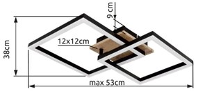 Globo 67284-18 - LED Stropní svítidlo BARD LED/18W/230V