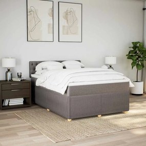 Box spring postel s matrací taupe 140x200 cm textil 3289790