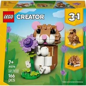 LEGO® Creator 3 v 1 31376 Roztomilý křeček s květinou / Počet dílků: 1