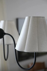 Béžové kovové závěsné svítidlo s textilním stínidlem Veya – Markslöjd