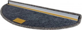 Vopi Nášlapy na schody Nature NEW hnědá půlkruh, samolepící - 24x65 půlkruh (rozměr včetně ohybu)