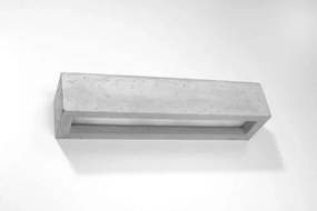 Nástěnné svítidlo SOLLUX Vega 50 E27 2x60W bez zdroje beton/sklo SL.0993