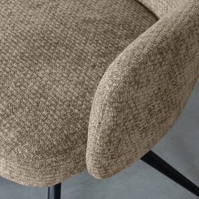LABEL51 Otočná jídelní židle LEVI hnědozelená