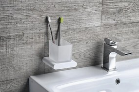 Gedy Sapho, ARTU Stojan s držákem na toaletní papír a WC kartáčem, hranatý, černý mat