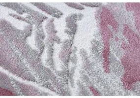 koberec AKRYL DIZAYN 121 světle šedá / světle růžová velikost 100x300 cm | krásné koberce cz