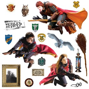 Samolepicí dekorace Harry Potter Famfrpál, 30 x 30 cm