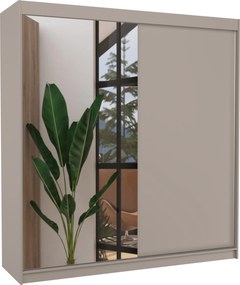 ADRK Furniture Posuvná skříň se zrcadlem DELLA 200 ADRK-SW-DEL-K-200