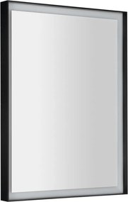 Sapho Sapho, SORT zrcadlo s LED osvětlením 60x80cm, bezdotykový IR senzor, 2700-6500K, černá mat, ST080S