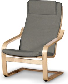 Sedák na křeslo IKEA Poäng II barva šedá látka pletený vzor
