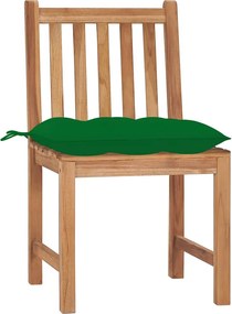 Zahradní židle 8 ks s poduškami masivní teak 3073162