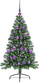 Umělý osvětlený vánoční stromeček Zelená 120 cm PVC 3396995